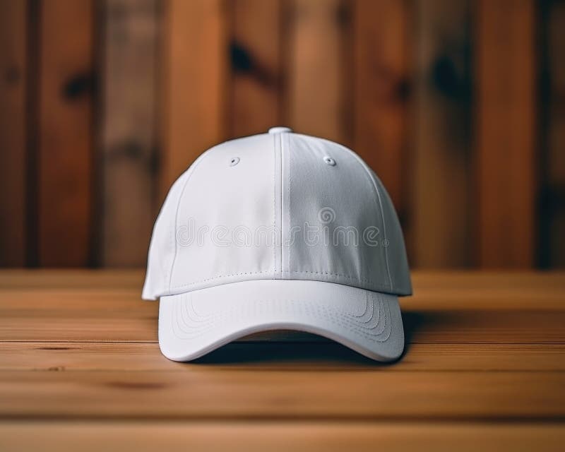 Minimalist Design White Cap Mockup Stock Illustration - Illustration of ...