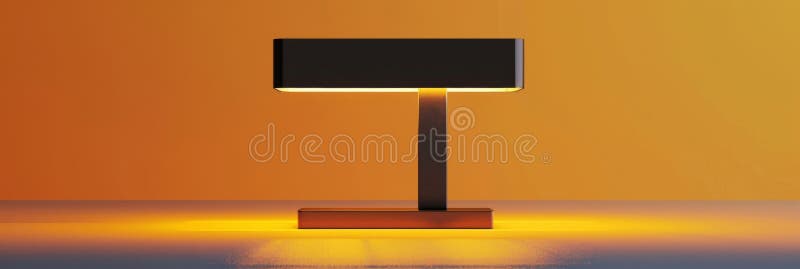 A Minimalist Desk Lamp with a Rectangular Base and a Rectangular ...