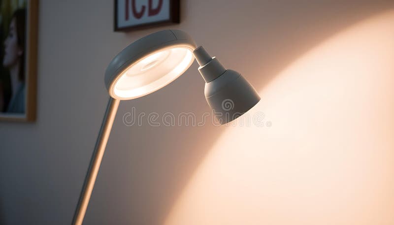 Minimalist Desk Lamp with Soft Light, Showcasing Workspace Lighting and ...