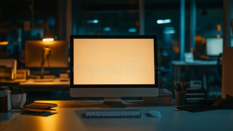 A Minimalist Desktop Design is Showcased in this Modern Workplace Night ...