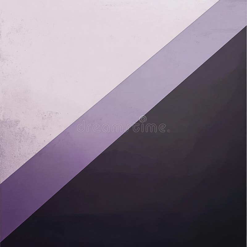 Minimalist Diagonal Composition with White Purple and Black Stock Image ...