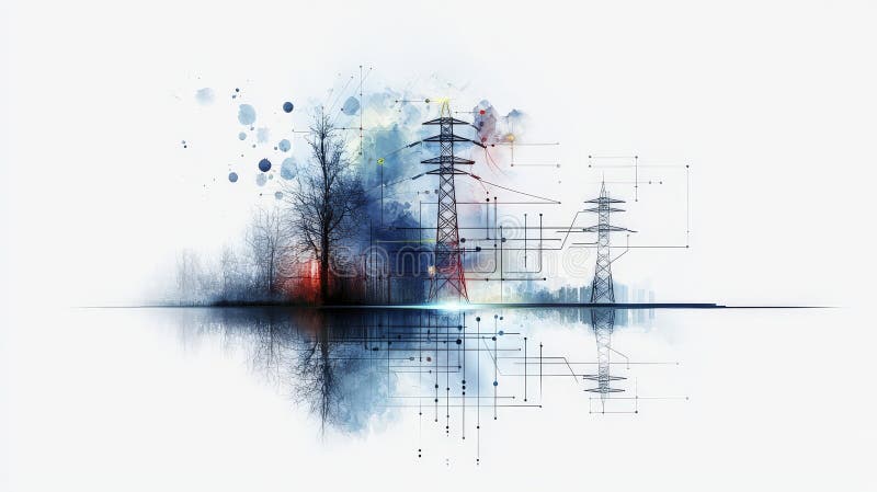 Modernization Process Visualization Digital Art Urban Environment ...
