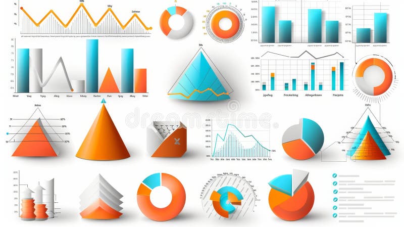 Minimalist Diagrams and Graphs Illustrations for Professional Mockup ...