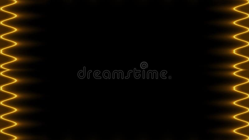 Abstract Golden Wavy Frame stock footage. Video of digital - 335535876