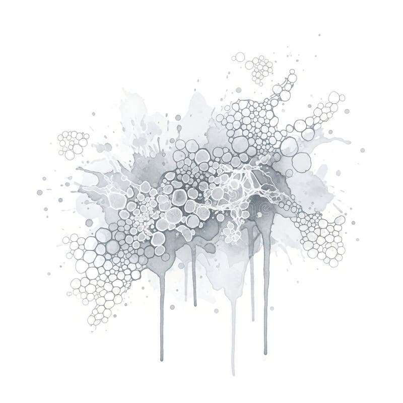 Abstract Cellular Form in Gray Tones. Stock Image - Image of white ...