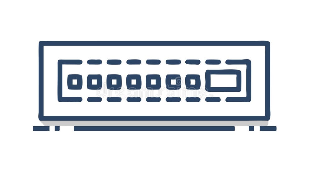 Minimalist Digital Keyboard Interface Icon for Tech and UI UX Design ...