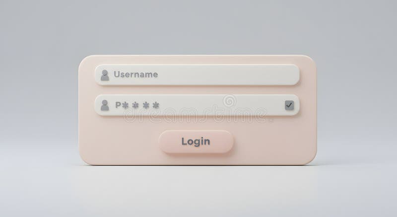 Login Form Interface Stock Illustrations – 7,547 Login Form Interface ...