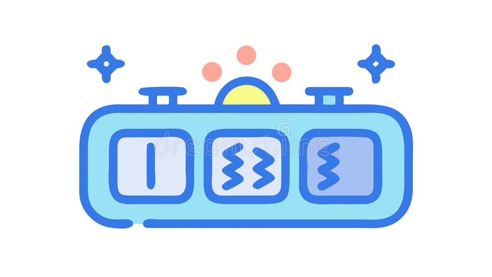 Minimalist Digital Timer for Simple Time Control, Vector Design ...