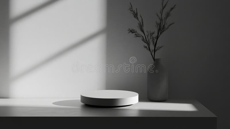 Minimalist Display of IoT Technology on Neutral Surface with Topaz Hue ...