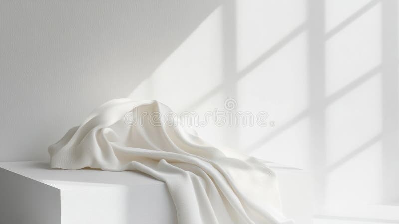 Minimalist Display of Neutral Clothing on a Softly Lit Background ...