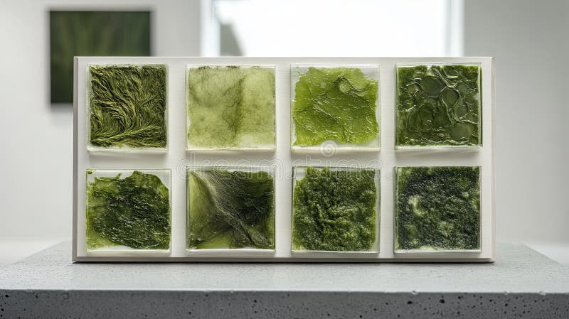 Minimalist Display with Circular Pedestal Under Natural Light and Leafy ...