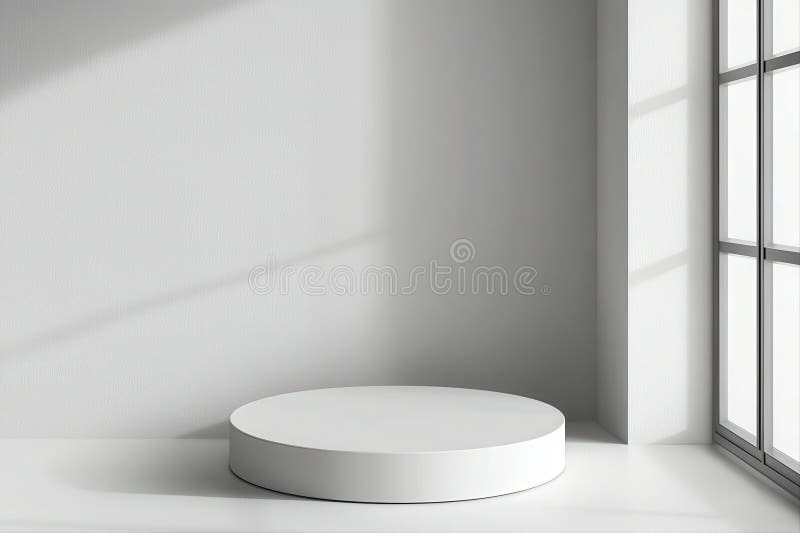Minimalist Display Stage in Bright Studio Modern Interior Photography ...