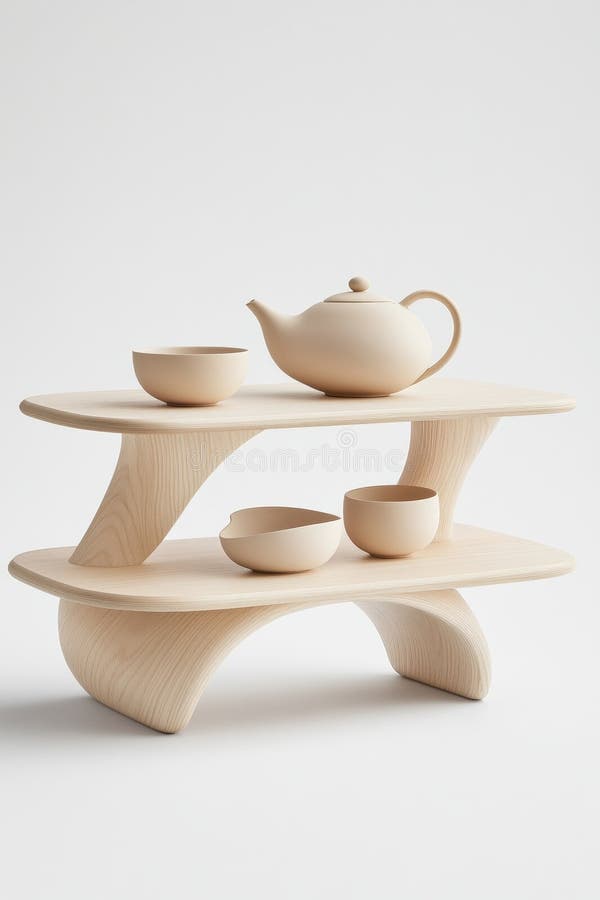 Minimalist Display Stand Features Smooth Contours, Supporting a Stylish ...