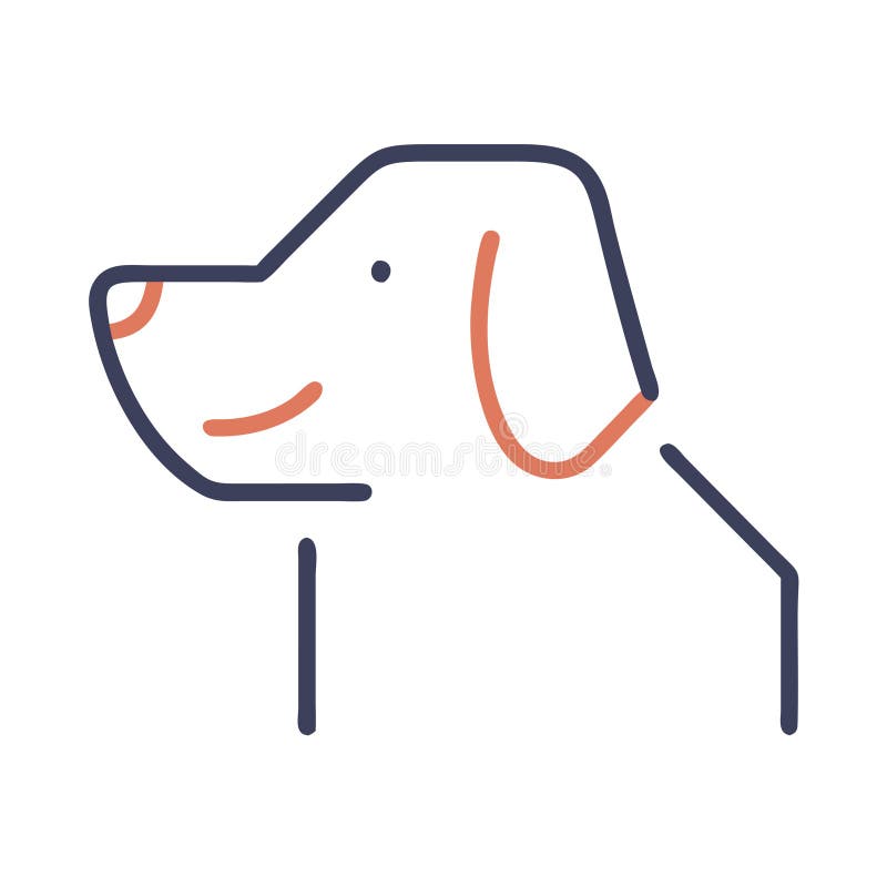 Minimalist Dog Line Art Vector for Design Projects and Prints Stock ...