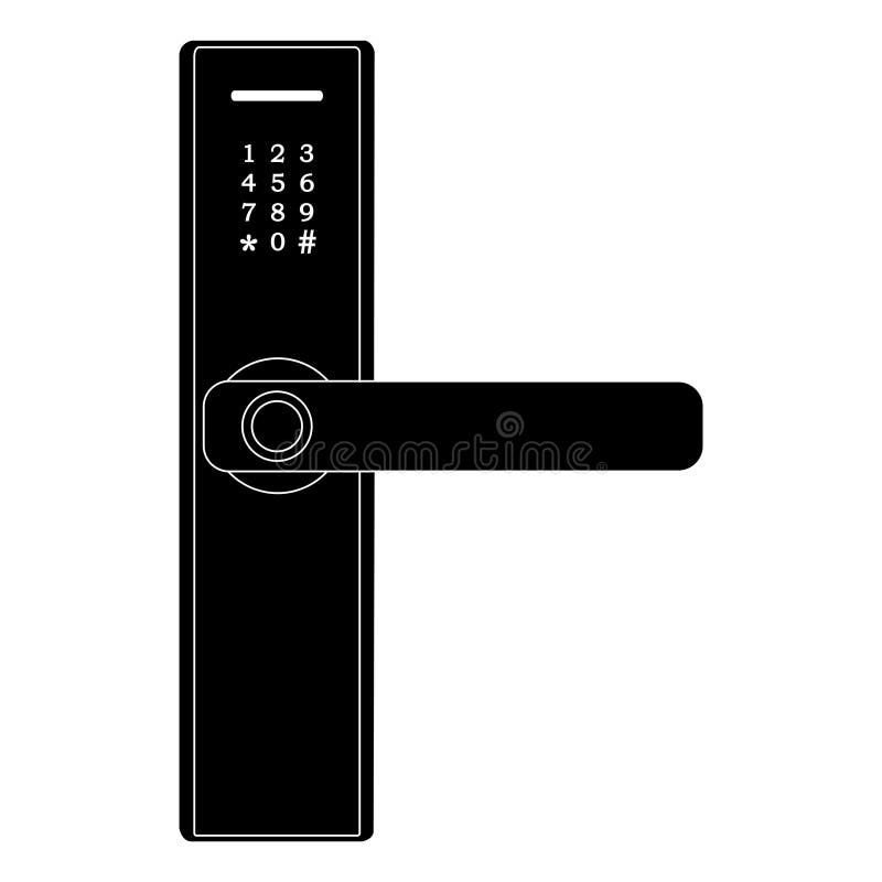 Minimalist Door Handle Logo Stock Vector - Illustration of design ...