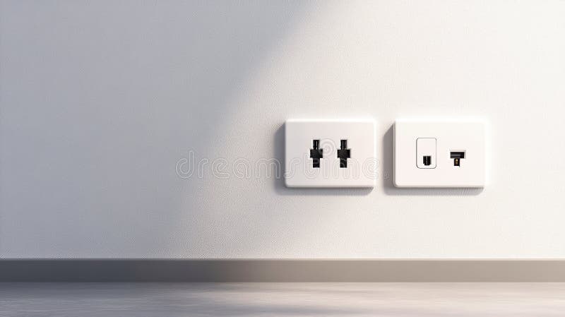 Minimalist Dual Socket Installation Featuring a Visible Usb Port and ...