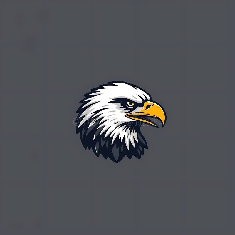 Minimalist Eagle Head Illustration Stock Illustration - Illustration of ...