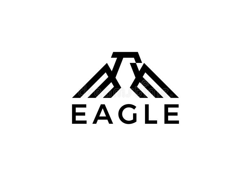 Minimalist Eagle Line Art Logo Vector Design Stock Vector ...