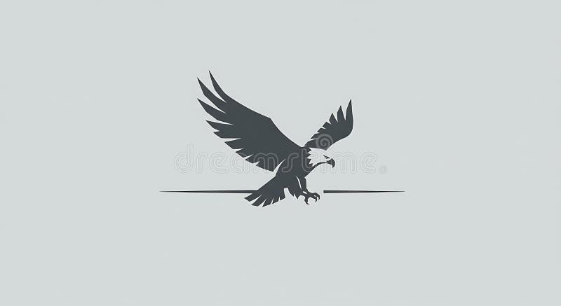 Soaring Eagle Logo stock illustration. Illustration of poster - 379238899