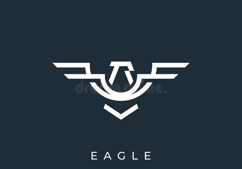 Minimalist Eagle Logo. Mascot Abstract Hawk Symbol Vector Design Stock ...
