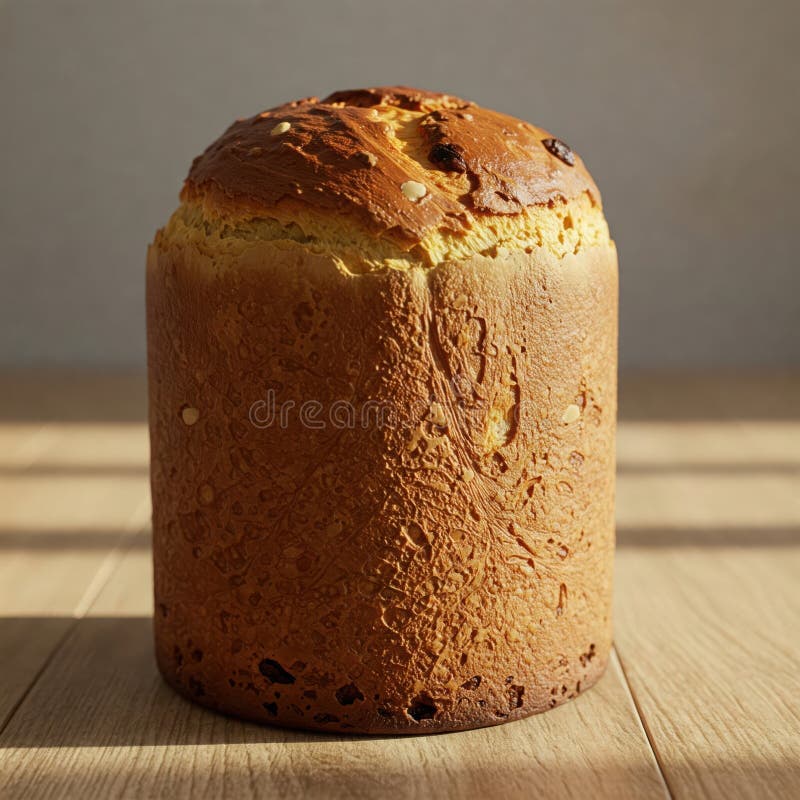 Minimalist Easter Bread on Wooden Tabletop Stock Illustration ...