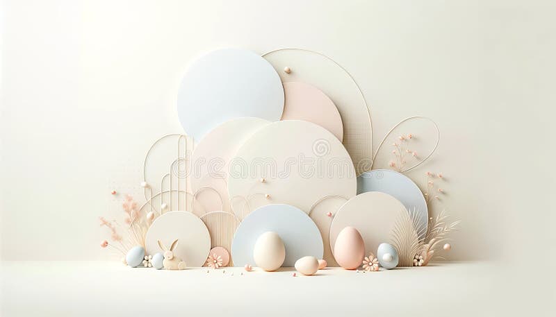 Minimalist Easter Design Composition with a Focus on Simplicity and ...