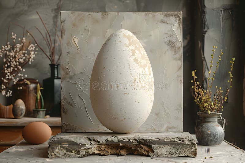 Minimalist Easter Design: Simple yet Elegant Ester Egg Illustration for ...