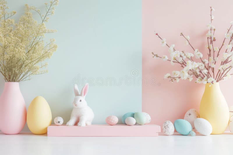A Minimalist Easter Photography Backdrop, Blending Simplicity with the ...