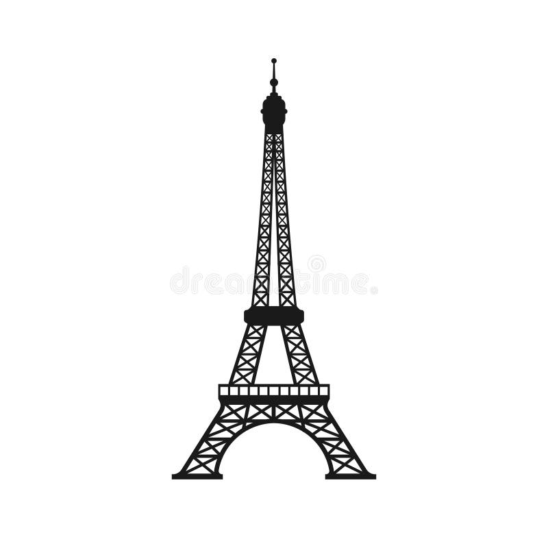 Eiffel Silhouette Tower Stock Illustrations – 8,687 Eiffel Silhouette ...