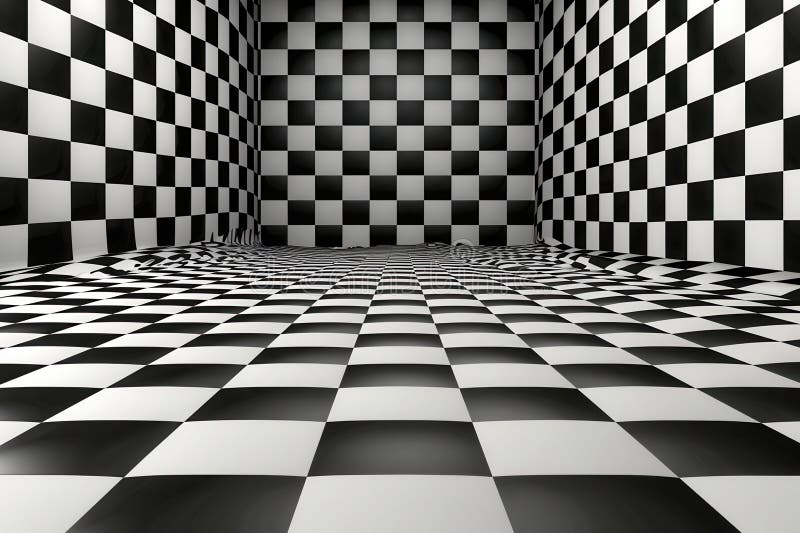 Minimalist Elegance. Checkered Background with High Detailing Stock ...