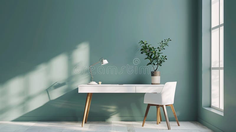 Minimalist Elegance. Empty Room with Creative Design and Copy Space for ...