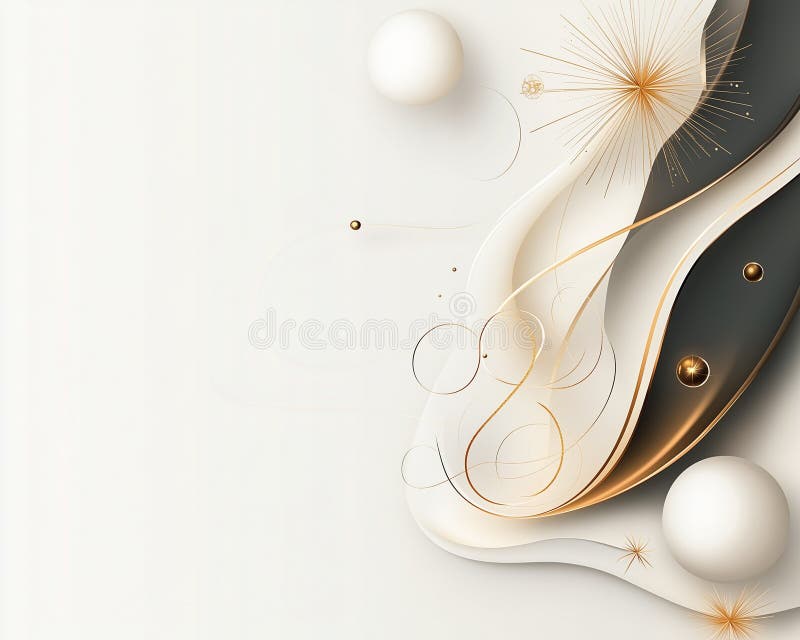 A Minimalist and Elegant Abstract Design, Featuring Flowing Lines and ...