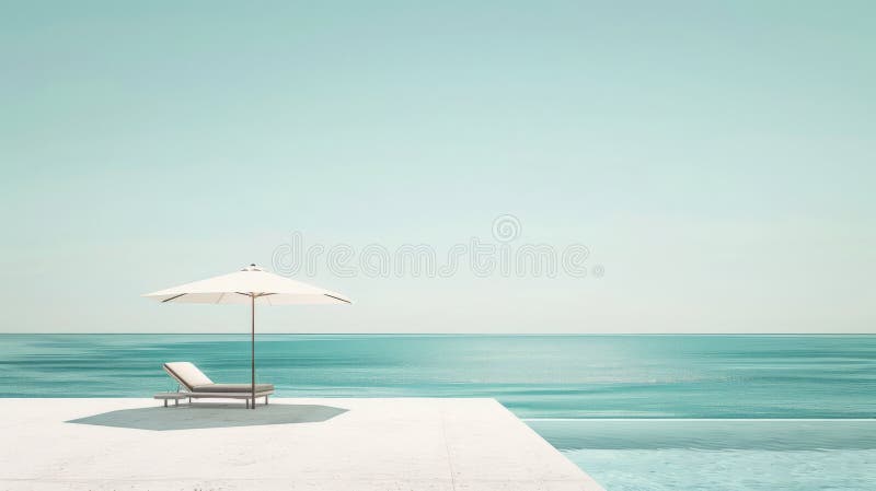 Minimalist and Elegant Interpretation of a Beach Vacation Stock ...