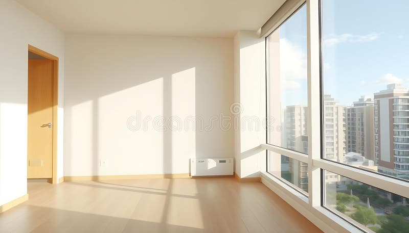 Minimalist Empty Room Interior, Showcasing Modern Spaces and Simple ...