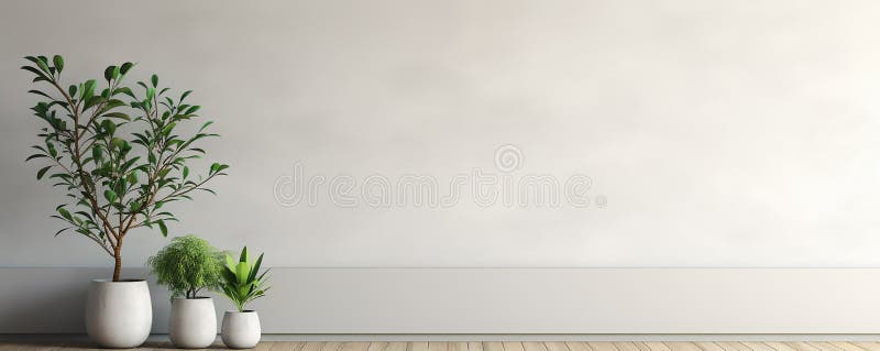 Minimalist empty room stock illustration. Illustration of concept ...