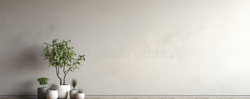 Minimalist empty room stock illustration. Illustration of indoor ...