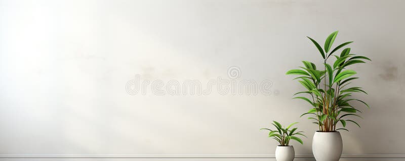 Minimalist empty room stock illustration. Illustration of plant - 286876637