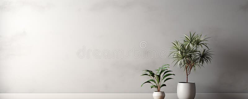 Minimalist Empty Room with Concrete Wall and Wooden Floor Stock ...