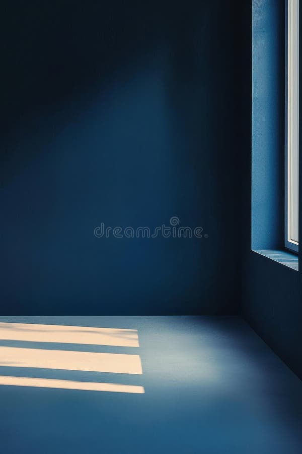 Minimalist Empty Room with Modern Architectural Design and Shadow ...