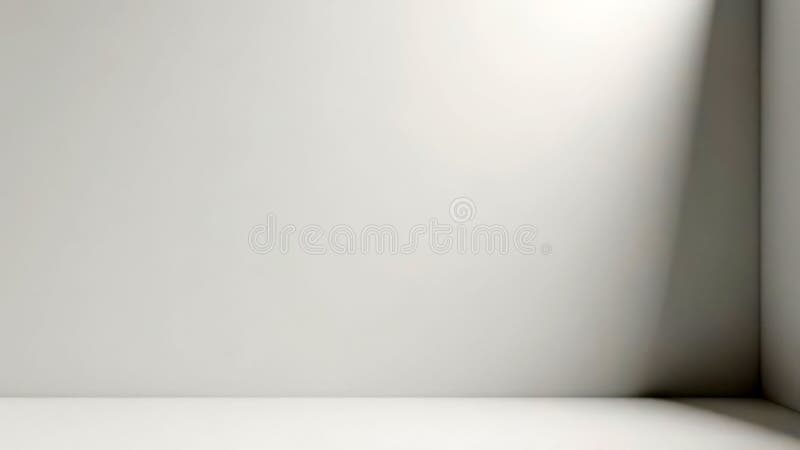 Minimalist Empty Room with Soft Light and Subtle Shadows Stock ...