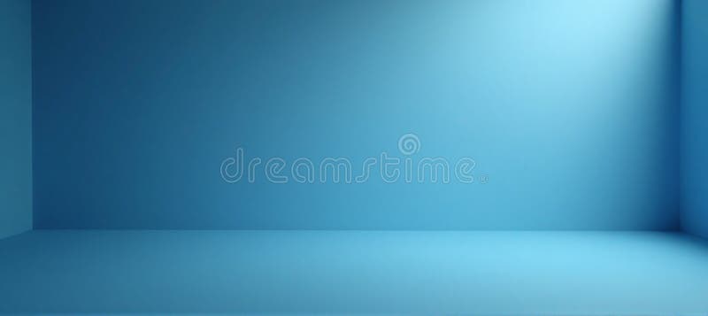 Empty Blue Room Background with Soft Gradient Lighting Stock Photo ...