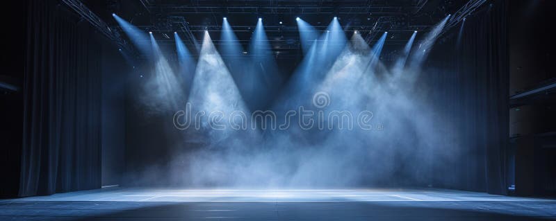 Minimalist Empty Stage with Abstract Lighting Design Awaiting the ...
