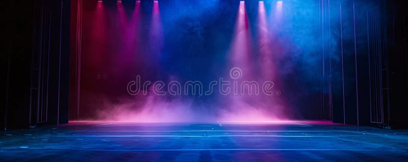 Minimalist Empty Stage with Abstract Lighting Design Awaiting the ...