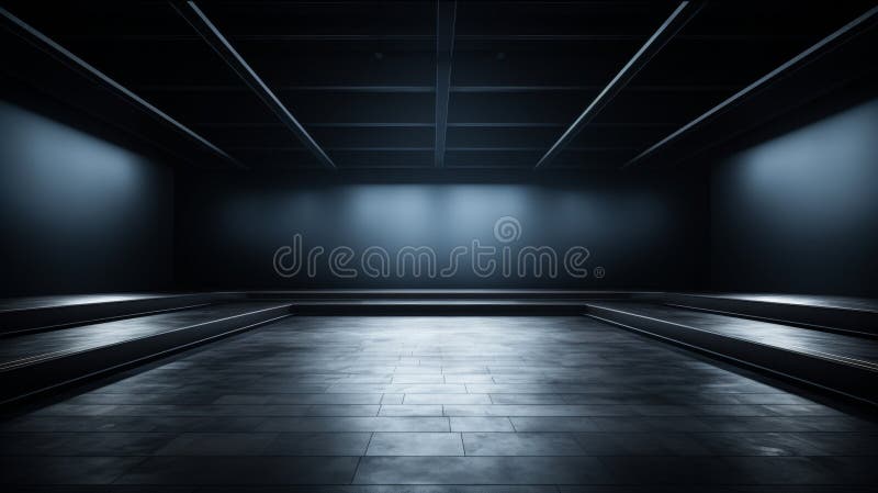 Minimalist Empty Stage with Soft Diffused Lighting Stock Image - Image ...