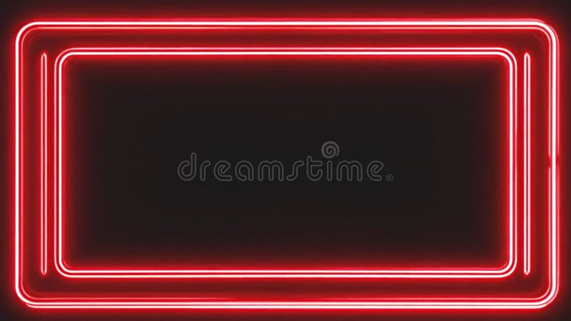 Minimalist End Screen Neon Frame Styled with Sleek Lines and Angular ...