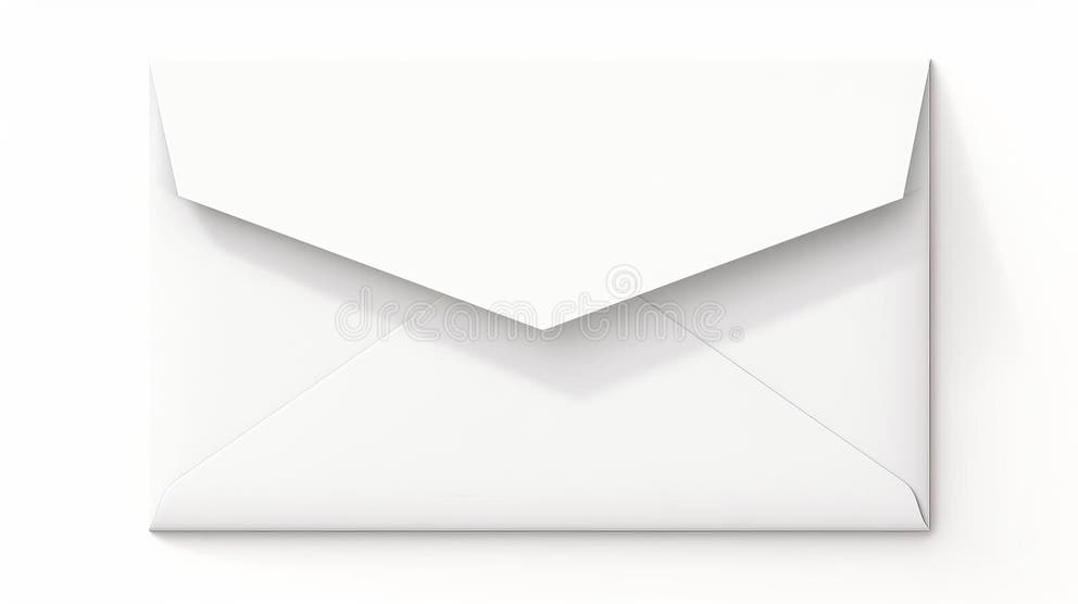 Minimalist Envelope Design on a Clean White Background Stock ...