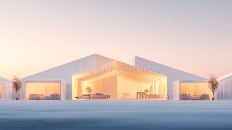 A Minimalist Event Tent Rental Flyer Styled with Sleek, Modern Stock ...