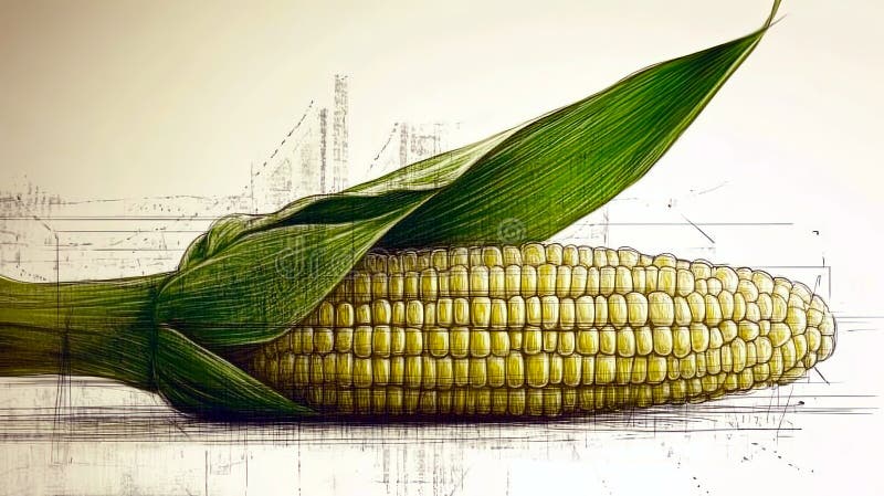 Corn Cob Outline Simple Stock Photos - Free & Royalty-Free Stock Photos ...
