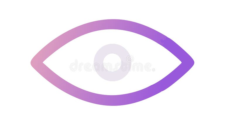 Minimalist Eye Icon, Vision, Perception and Digital Interface, Vector ...