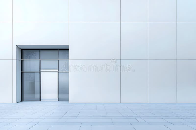 Minimalist Facade of a Contemporary Office Structure with Clean Lines ...